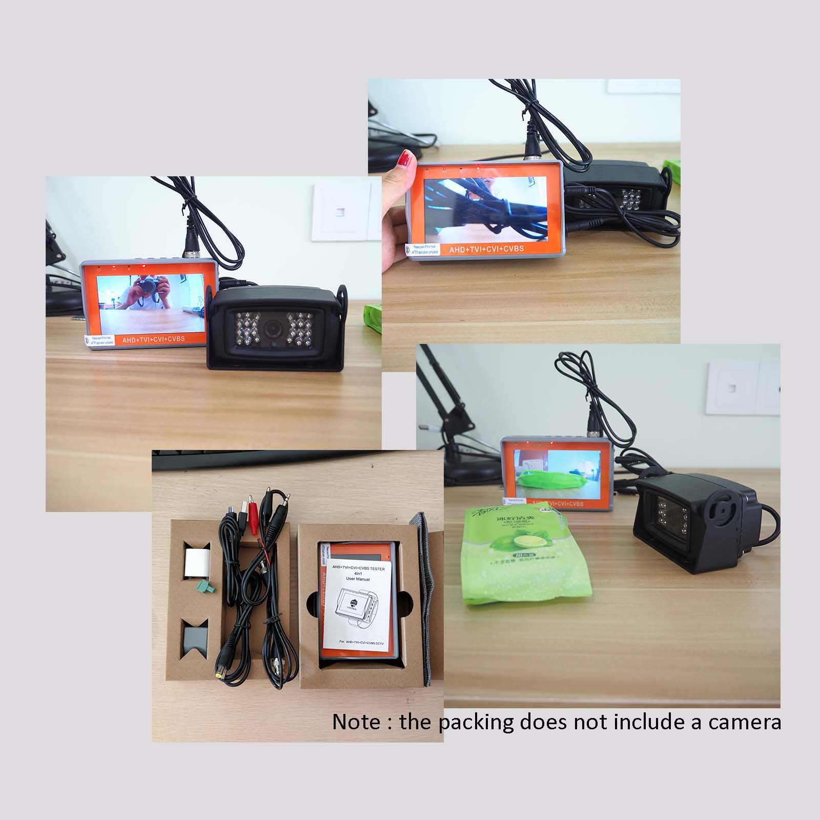 Mini Camera Monitor 8mp Cctv Ahd Tvi Cvi/cvbs Cctv Camera Tester Utp ...