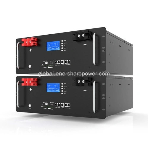 Lithium Battery Storage 48V li-ion 100A 150A Rack Mount LiFePO4 Battery ...