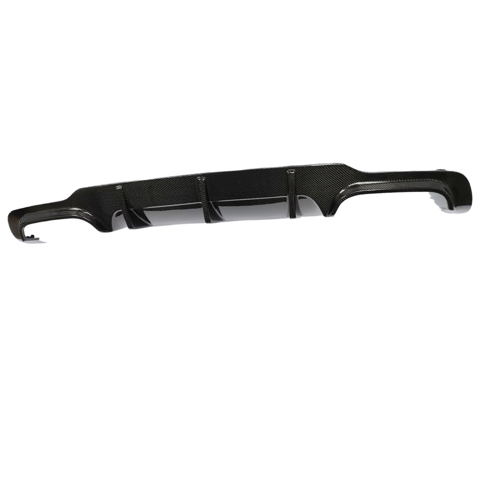 Amg Carbon Fiber Rear Bumper Spoiler Diffuser Lip For 2007-2014 ...