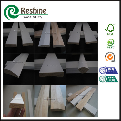White Primed Finger Joint Radiata Pine Wood Moulding, High Quality ...