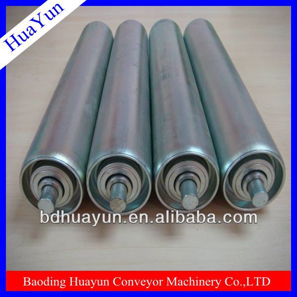 50mm Galvanized Spring Shaft Gravity Roller, High Quality 50mm ...
