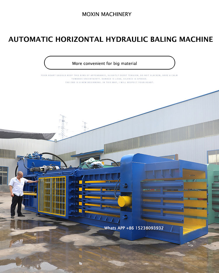 Automatic Rope Threading Plastic Bottle Compactor Baler Machine, High ...