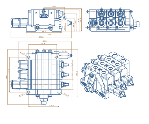 Ls-sb Series Load-sensing Sectional Control Block Proportional ...