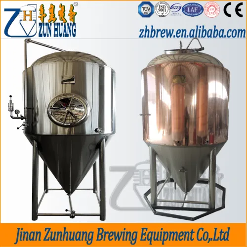 Beer Fermentation Tank Jacketed Conical Fermenter Beer Brewing ...