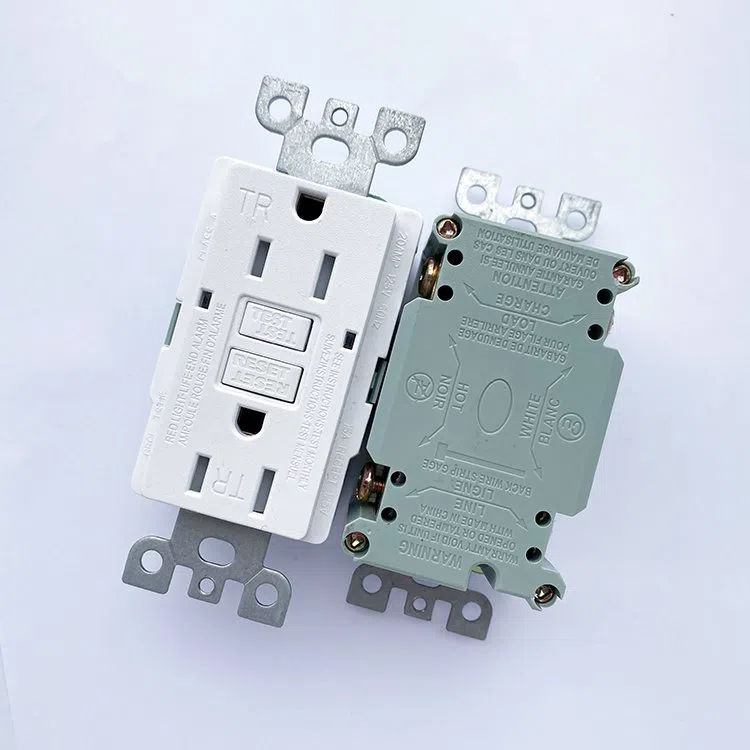 Ul 943 ช่องติดผนัง Gfci พร้อมการทดสอบตัวเอง 15a คุณภาพสูง Ul 943 ช่อง ...