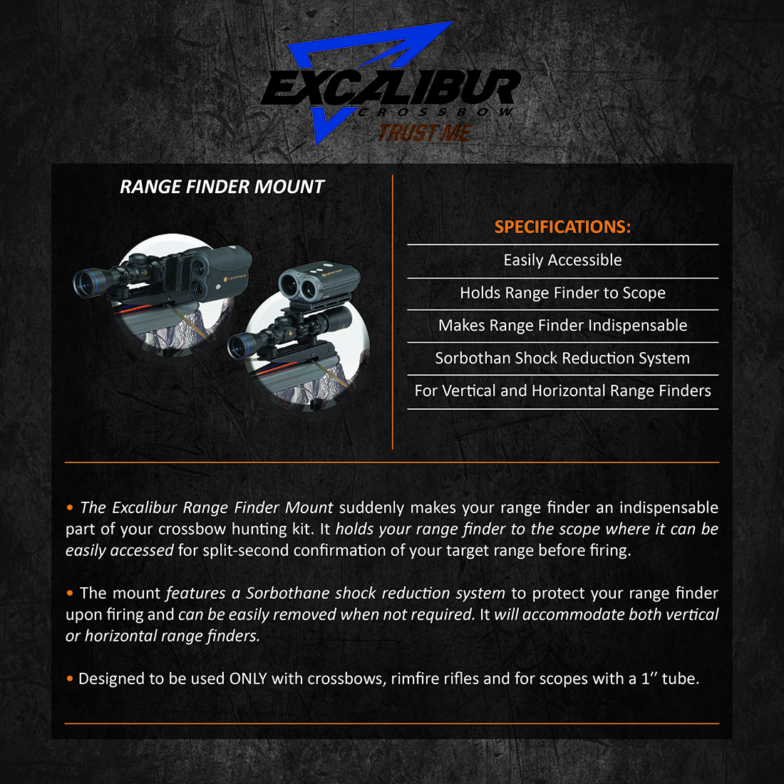 Excalibur - Range Finder Mount คุณภาพสูง Excalibur - Range Finder Mount ...