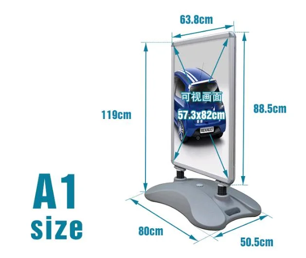 A1 Double Sidewalk Water Base Pavement Sign, Bossgoo.com의 고품질 A1 Double ...