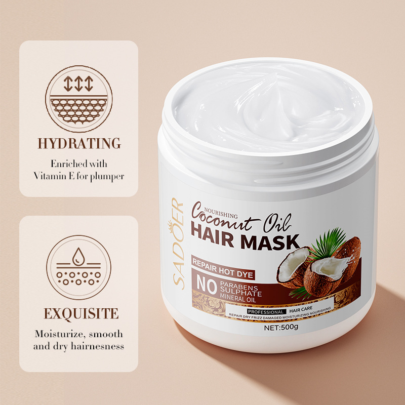 Coconut Hair Conditioner: Frizz Control, Softness, Moisture, Large ...