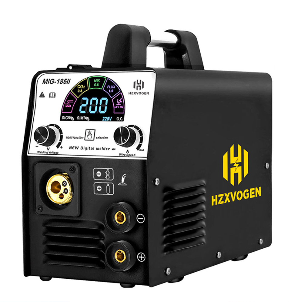 Hzxvogen Mig185-ii Mig Weldr Mig Tig Arc/mma 3 In 1 Co2 Mix Flux Gas Or ...