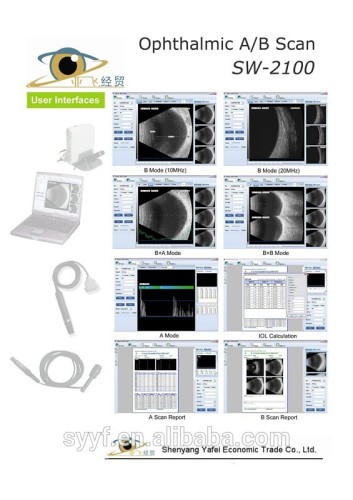 Portable Ophthalmic A/b Scan /ultrasound Scanner Machine For Eye ...