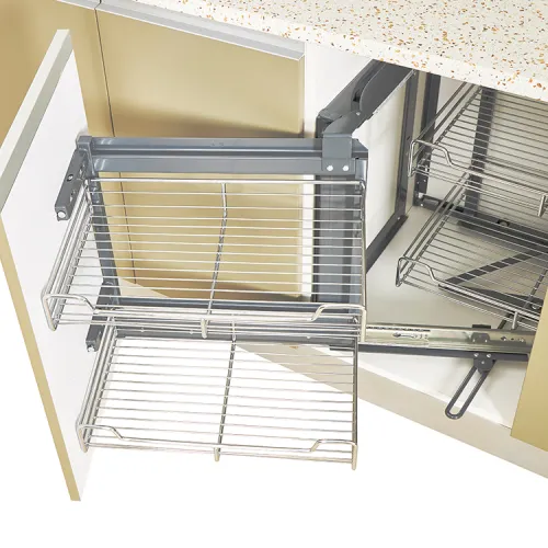 Magic Corner Pull Out Wire Cabinet Drawer Basket, High Quality Magic ...
