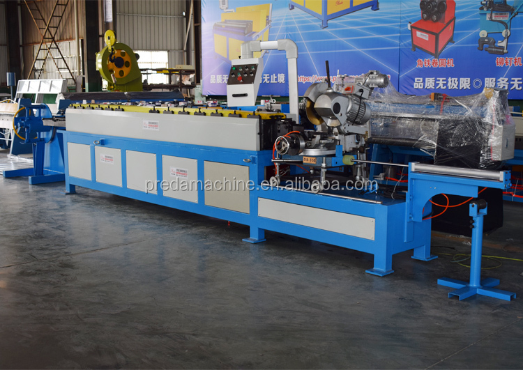 Preda Sale Hvac Duct Tdc Flange Roll Forming Machine 20mm 25mm 30mm ...