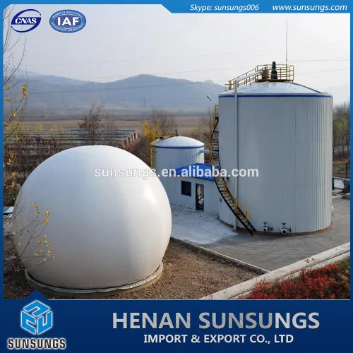 Biogas Plant Methane Gas Storage Vessel / Membrane Gas Holder, High ...
