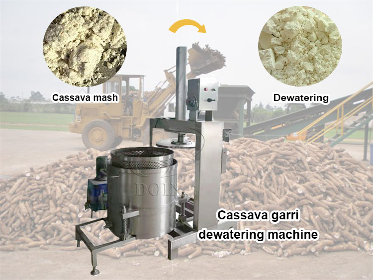 Cassava Gari Dewatering Hydraulic Press Machine For Manioc Processing ...