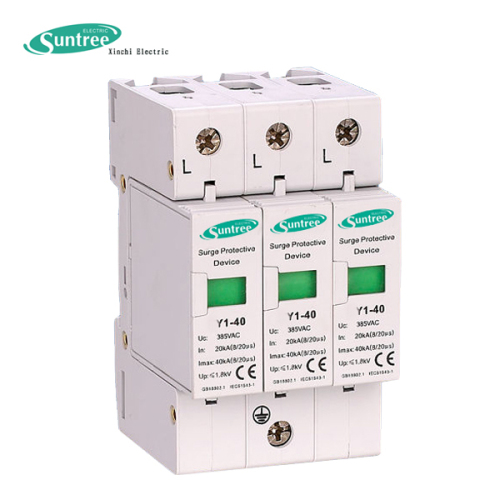 Spd Lightning Surge Arrester, 220v Surge Protector Surge Arresters 20ka ...