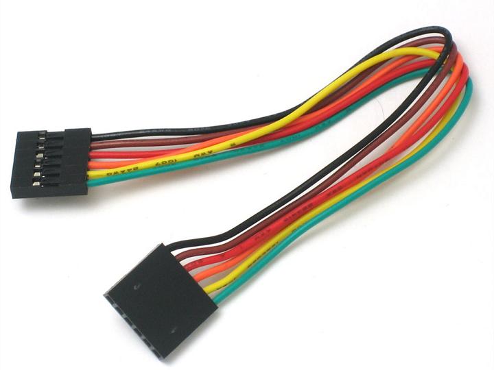 Dupont 6 Pin Konektor Kabel Wanita 2.54mm, kualitas tinggi Dupont 6 Pin ...