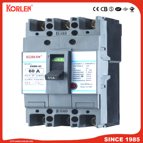 성형 케이스 회로 차단기 Mccb Knm6 Cb 60a, Bossgoo.com의 고품질 성형 케이스 회로 차단기 Mccb ...