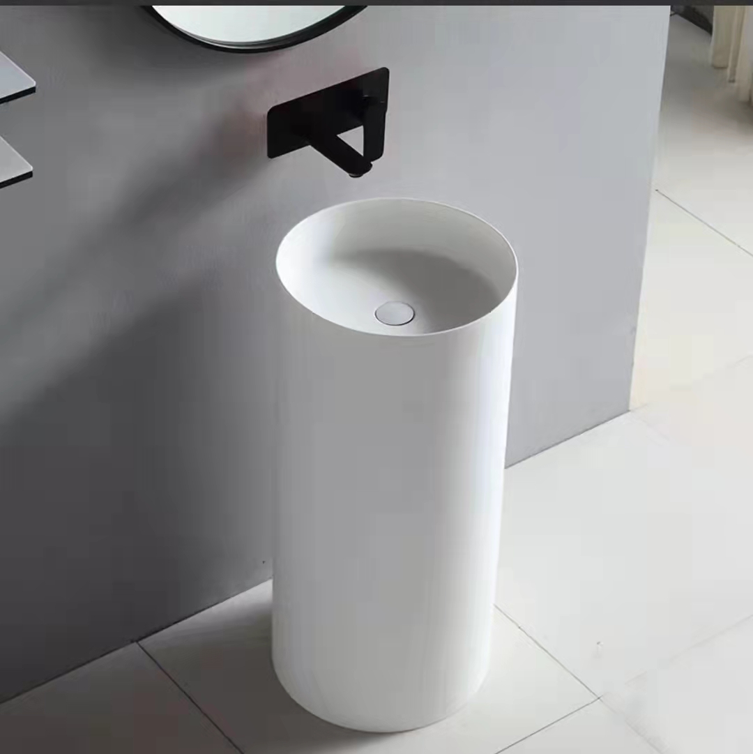Eco-friendly Custom Sized Solid Surface Hand Wash Basin For Bathroom ...