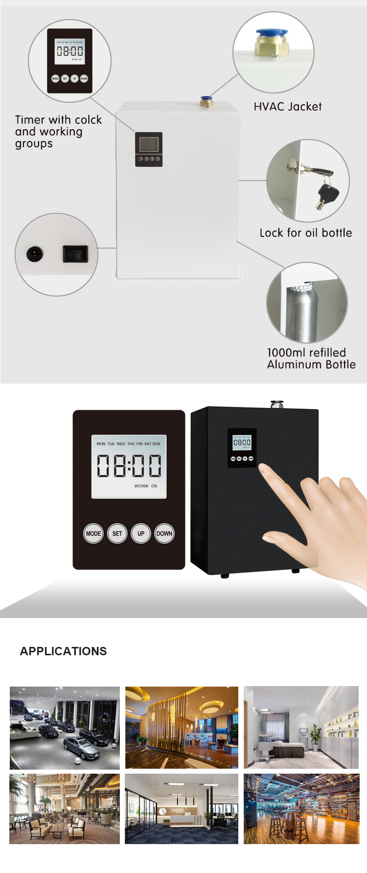 2000 Cubic Meter 12v Commercial Hvac Air Scent Diffuser, High Quality ...