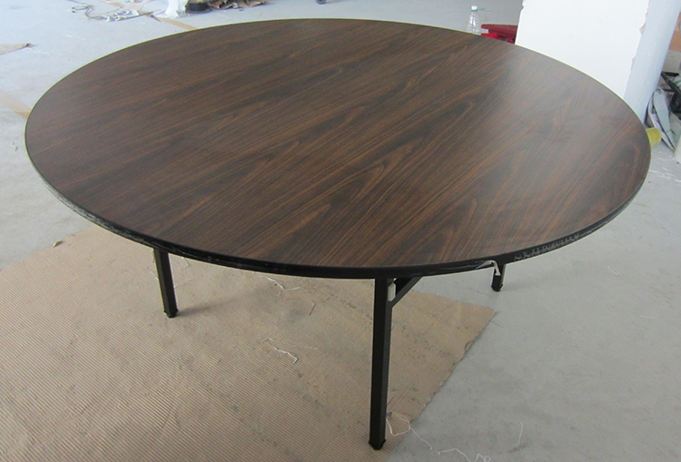 Adjustable Movable Round Banquet Folding Table For Catering And Hotel ...