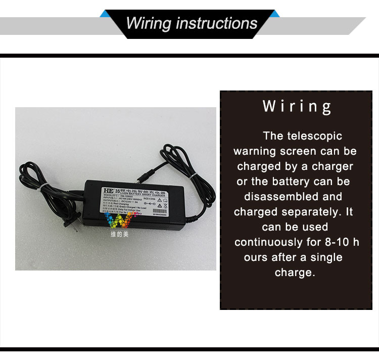 Telescopic Temporary Inspection Led Warning Display Screen, High ...