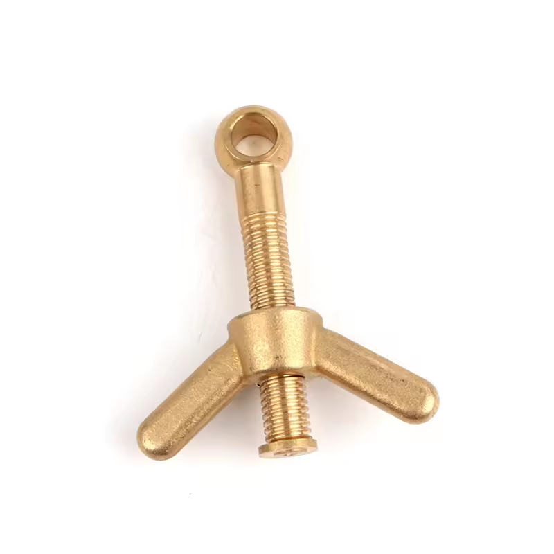 Marine Bolts: Impa 692401 Grade 8.8 Brass Dog Bolt, Wing Nut, And ...