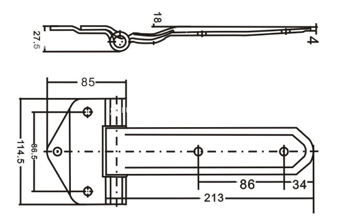 Steel Enclosed Trailer Hinge, High Quality Steel Enclosed Trailer Hinge ...