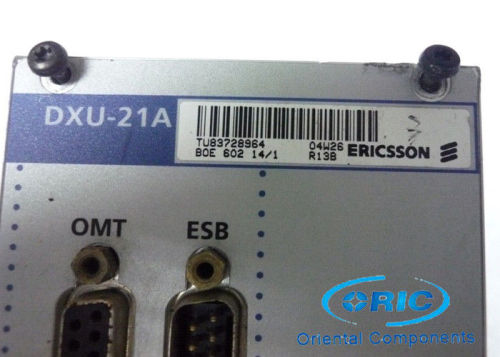 Ericsson, Rbs2206, Boe 602 14/1, Dxu-21a Module, Telecom Module ...