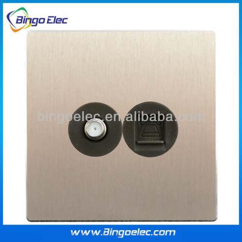 Tel And Satellite Wall Data Socket, High Quality Tel And Satellite Wall ...