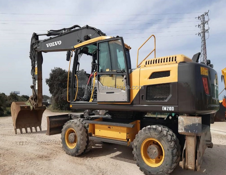 Korea-made Ew160c Wheel Excavator 16 Ton Used Excavator For Sale, High ...