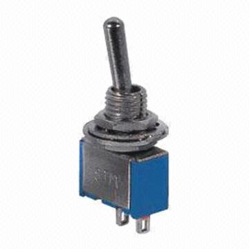 Miniature Toggle Switch, 2p On-off With Waterproof Cap And Solder ...