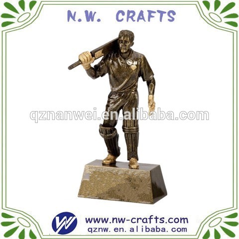 Polyresin Newest Cricket Figurine Statue Trophy, High Quality Polyresin ...