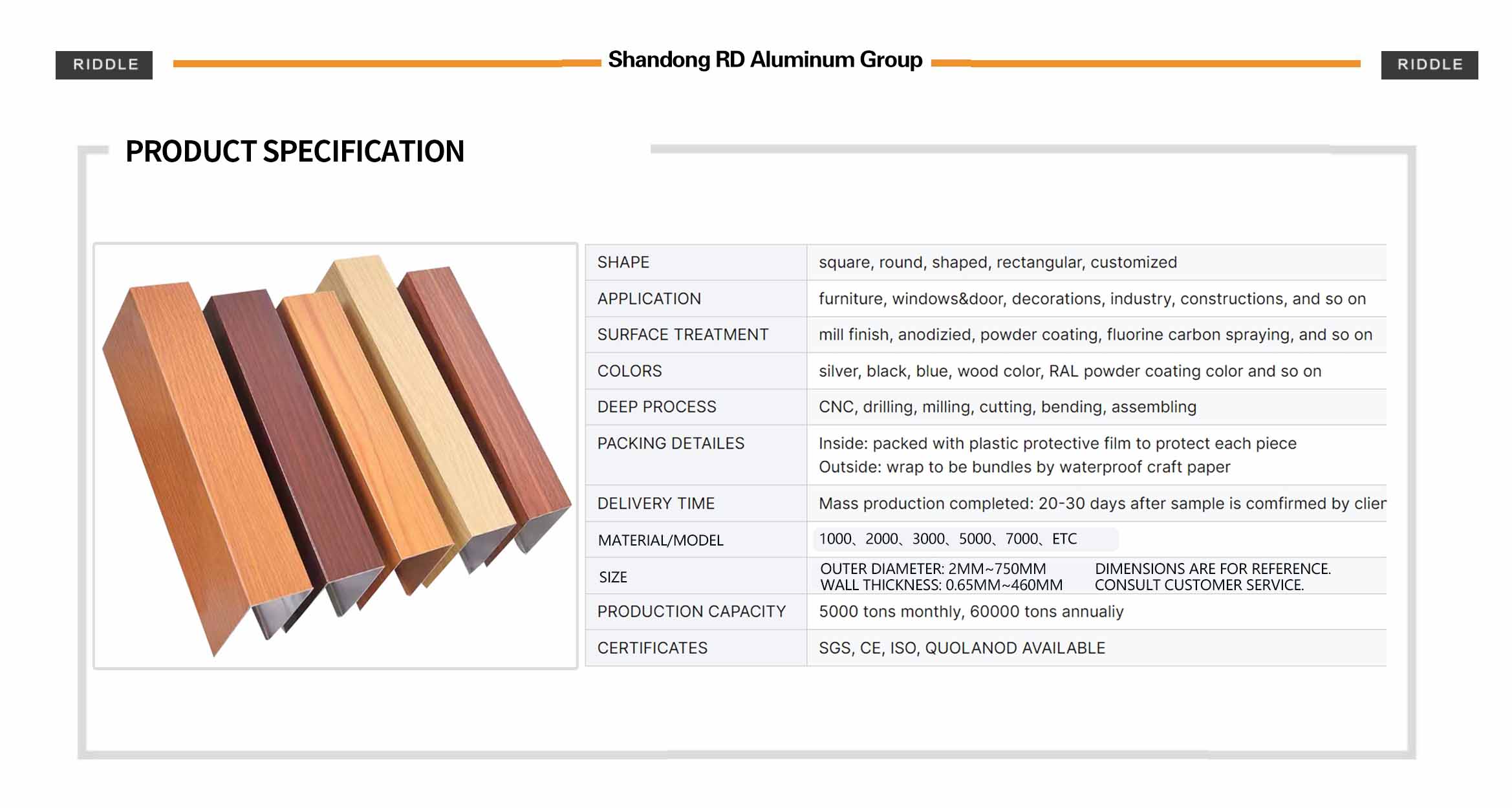 U-shaped Square Aluminum Extrusions For Kitchen Cabinets And Industrial ...