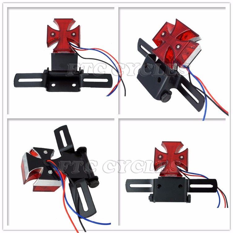 Davidson Custom Motorcycle Maltese Cross Led Tail Light, High Quality ...