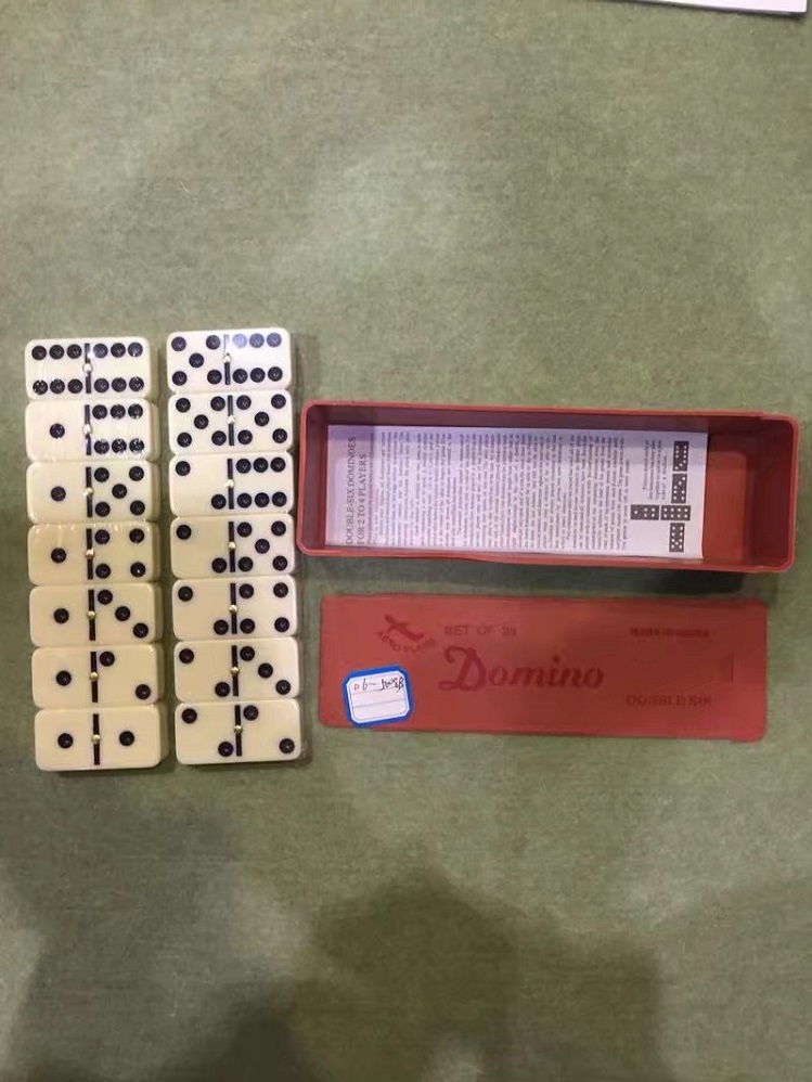Double 6 Melamine Plastic Dominoes In Plastic Box, High Quality Double ...