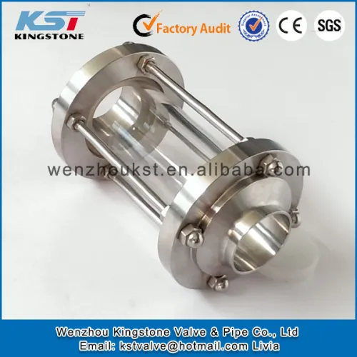 Ss304 2" To 6" Sight Glass Welding End With And Without Protection Net ...