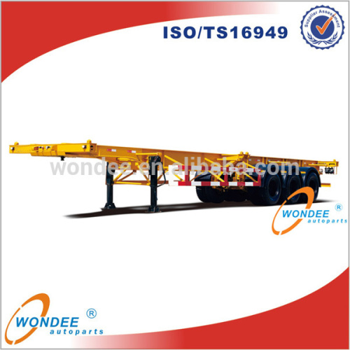 China 3 Axle Iso Skeletal Container Semi-trailer 40ft, High Quality ...