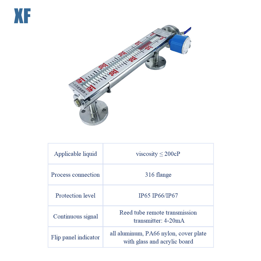 Magnetic Level Indicator With 4-20ma Output, High Quality Magnetic ...