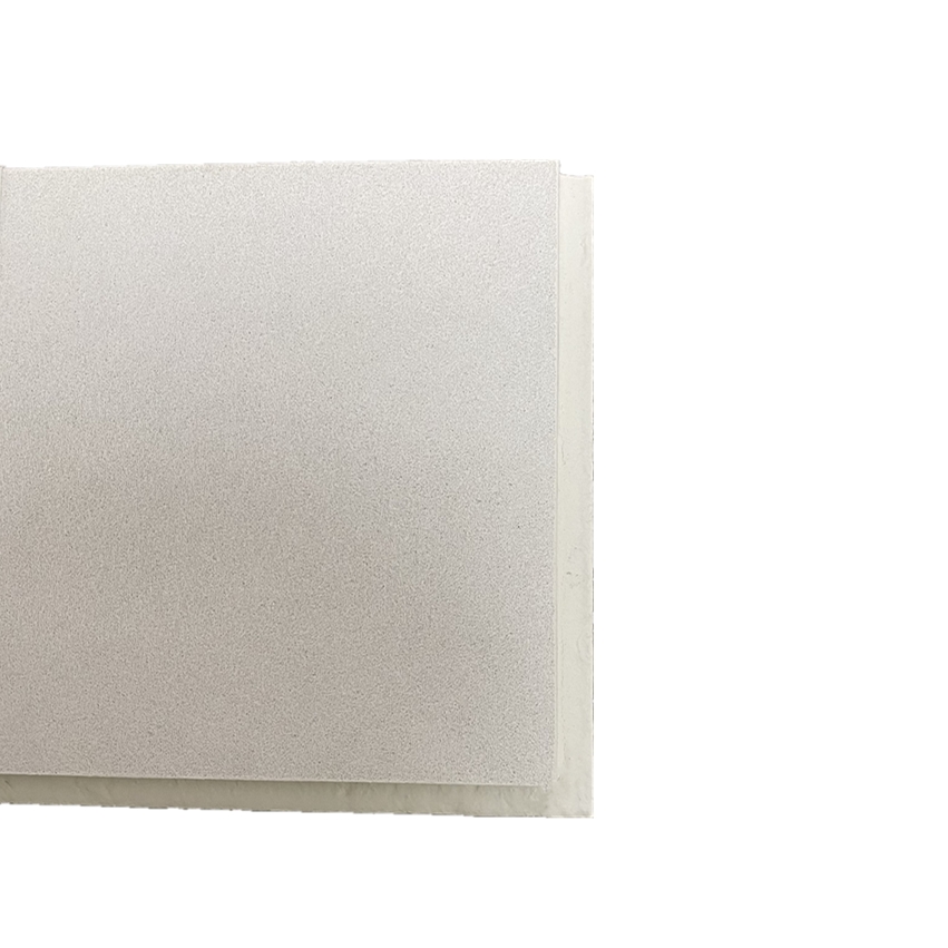 Acoustic Stone Wool Ceiling Tiles With Fiberglass Tissue For Insulation ...