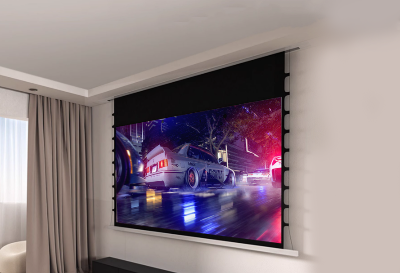 Hidden Ceiling Electric Lifting Projection Screen, High Quality Hidden ...