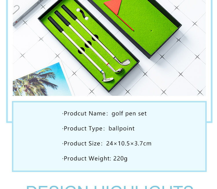 Jh 2024 Multi-color Refill Golf Putter Shaped Metal Pens - Black, Red ...