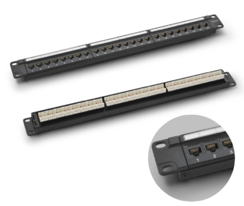 19" 1u 16 Ports 24 Ports 48 Ports Cat5e Rj45 Patch Panel Systimax Cat6 ...