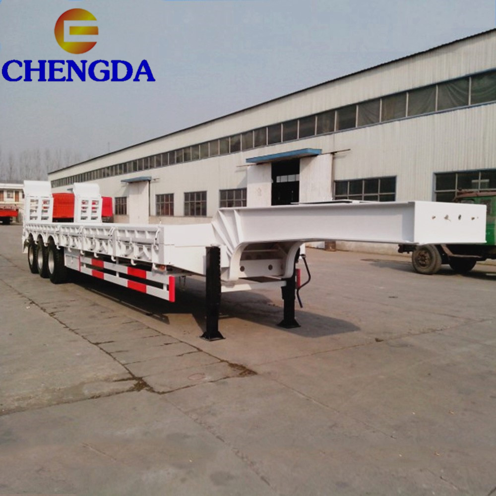 60 Tons Beam Lowbed Trailer, High Quality 60 Tons Beam Lowbed Trailer ...
