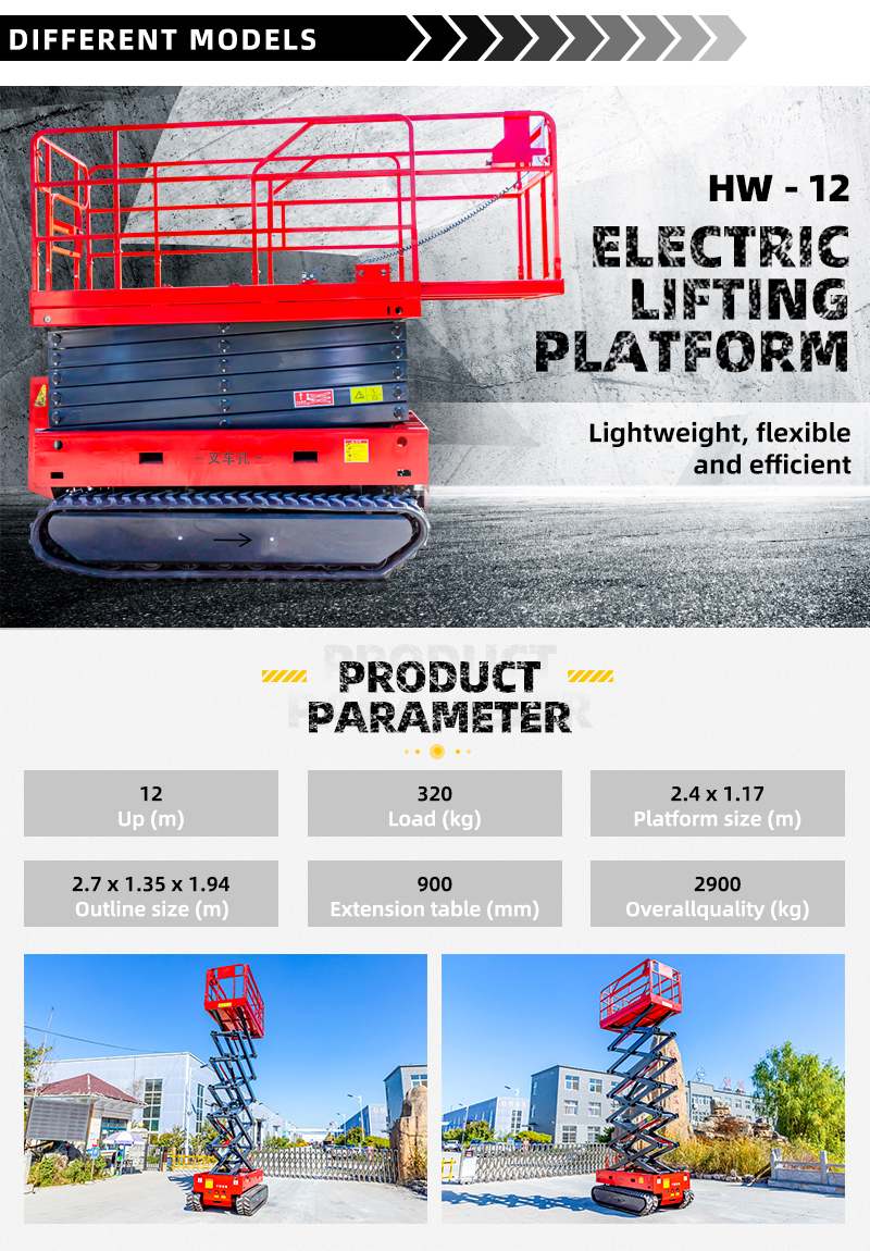 10m Electric Vertical Scissor Lift Working Platform, High Quality 10m ...