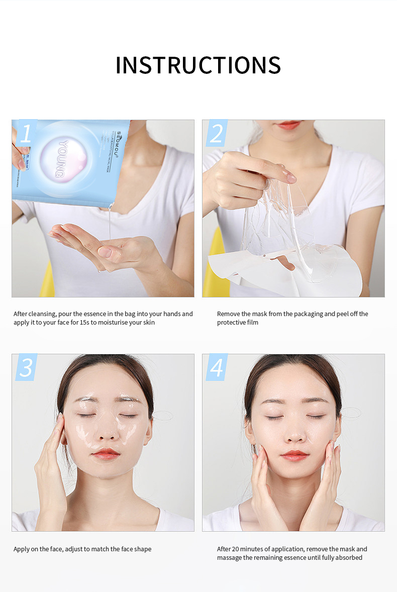 Seomou Wholesale: Korean Whitening Collagen Face Masks - Pure Bio ...