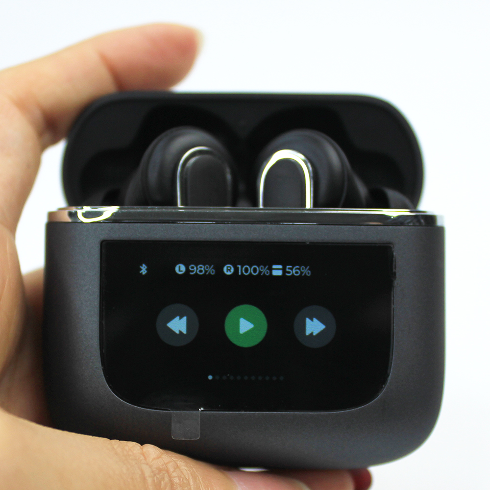 V8 Full-color Touch Led Screen Hifi Stereo Anc Noise Cancelling Earbuds ...