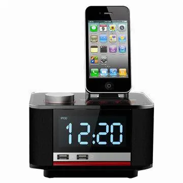 Docking Station With Clock Radio, High-end Speaker For Ipod/iphone/ipad ...