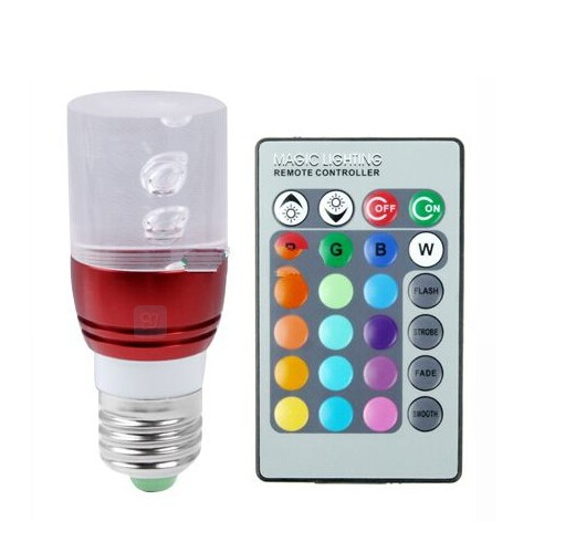 3w Rgb Led Bulbs With Remote Control, Bossgoo.com의 고품질 3w Rgb Led Bulbs ...