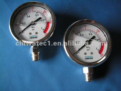 Back Connection Pressure Gauge, High Quality Back Connection Pressure ...