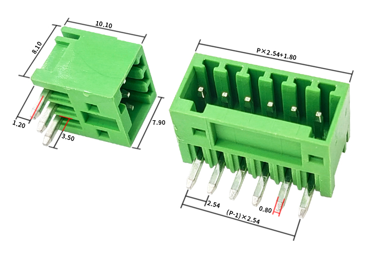 90도 직각 Pcb 수컷 터미널 블록 커넥터 피치 2.54mm, Bossgoo.com의 고품질 90도 직각 Pcb 수컷 터미널 블록 커넥터 피치 2.54mm